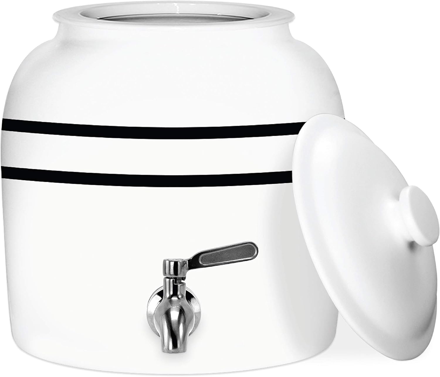 Porcelain Crocks with Stainless Steel Spout & Lid – Urban Oasis